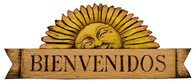 Bienvenidos Spanish Welcome sign – PIAZZA PISANO