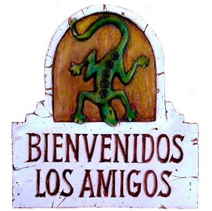 Bienvenidos Spanish Welcome wall plaque sign – PIAZZA PISANO